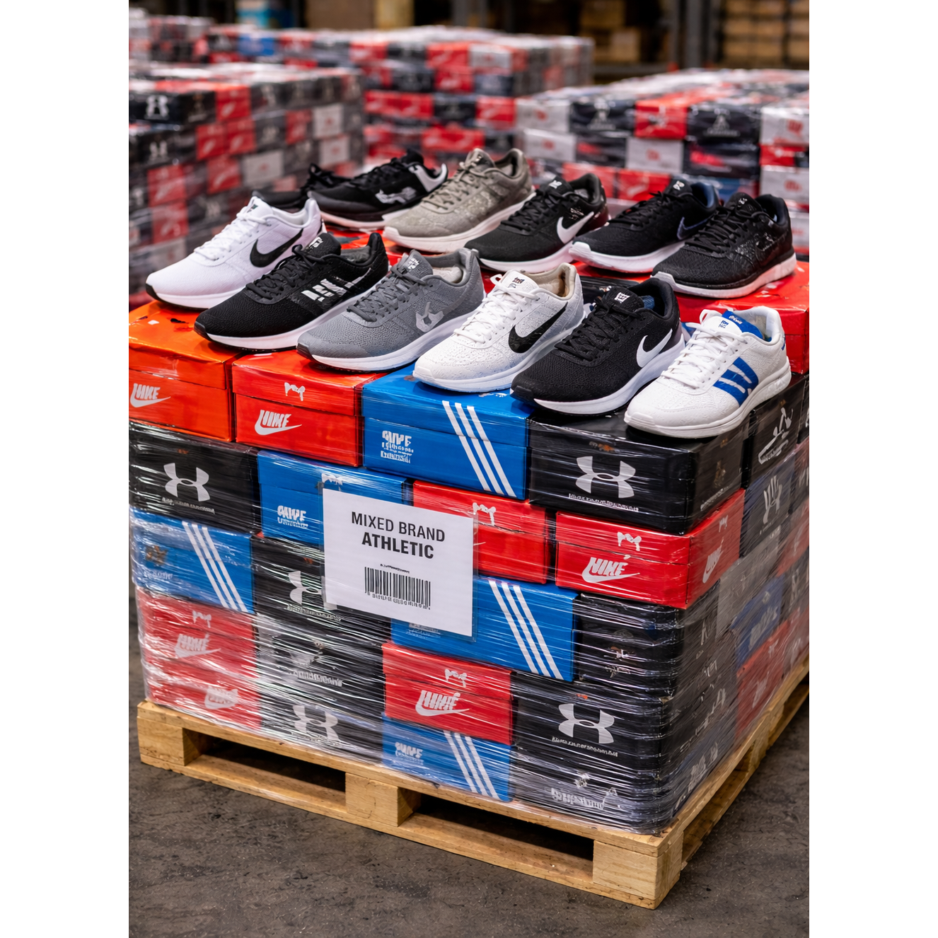 Zapatos Deportivos Marcas Mixtas - Lote Mayoreo 50 Pares Precio por pa